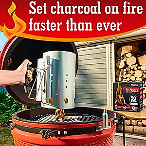 Fire Starters for Indoor Fireplace, Campfires, Wood Stove, Grill, Charcoal Chimney, Fire Pit, BBQ Accessories - Charcoal Starter, Fatwood Fire Starter Sticks, Tumbleweeds Fire Starter - Firestarter