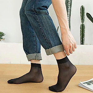 TRY ON Disposable SOCKS PEDS FOOTIES DISPOSABLE NYLON SLIP ON SOCKS FOR GUEST WOMENS MENS BLACK NUDE COLOR set of 100 pair (black color)