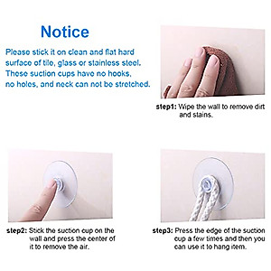 LuluEasy 20mm 10 Pieces Mini Suction Cups Clear Without Hooks Without Holes, PVC Plastic Sucker Pads for Festival Decoration Wall Glass Home Car