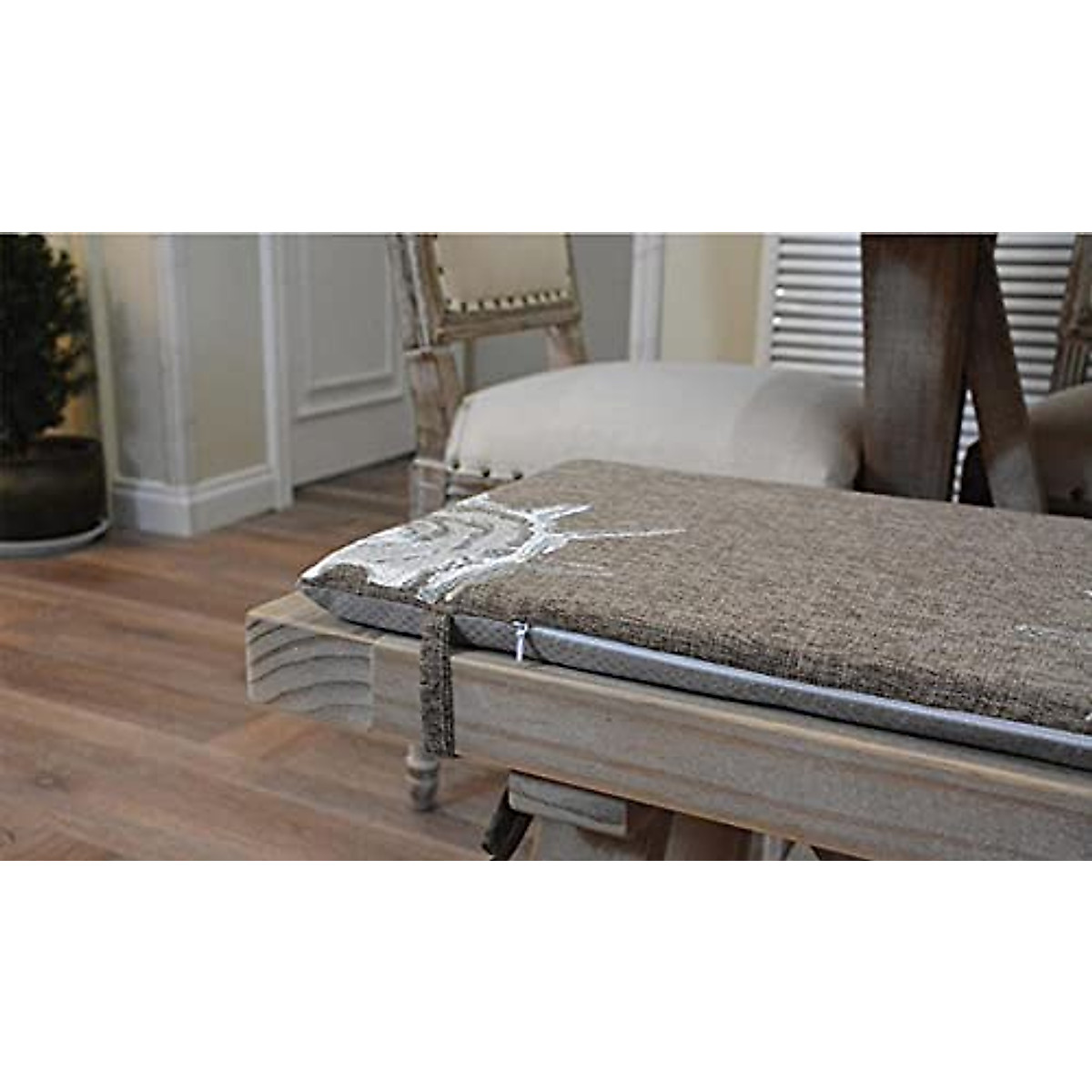 WanJing Memory Foam Bench or Porch Swing Cushion,Non-Slip Long Chair Backrest Fresco Settee Cushion,Garden & Deck Seating Pad,Indoor Sofa Couch Cushion Bay Window Seat Cushion, 36x14 Inch