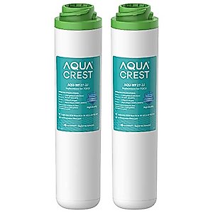 AQUACREST FQK2J Under Sink Water Filter, Replacement for GE FQK2J, FQK1K, 1320 Gallons Dual Flow Drinking Water Replacement Filters (2 Count)
