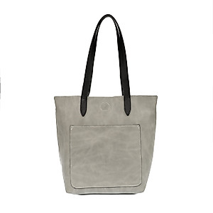 Joy Susan Women's Tally Tote Cedar Handle Handbag - Grey