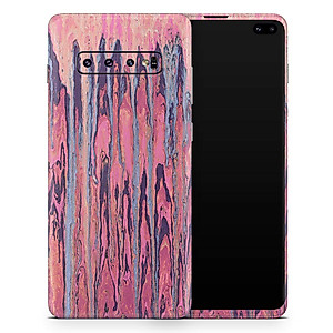 DesignSkinz Abstract Wet Paint Pink Sag Protective Vinyl Decal Wrap Skin Cover Compatible with The Samsung Galaxy S20 (Screen Trim & Back Glass Skin)