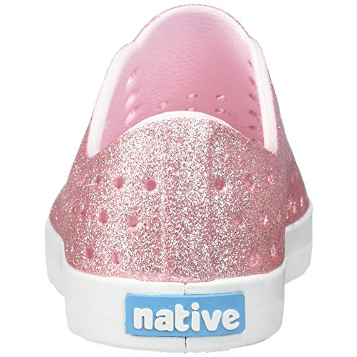 Native Shoes, Jefferson Bling Child, Kids Lightweight Sneaker, Milk Pink Bling/Shell White, 9 M US Toddler