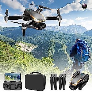ZZKHGo Drone with Dual 1080P HD Camera Remote Control Toys Gifts for Boys Girls with Altitude Hold Headless Mode One Key Start Speed Adjustment (Black(Single Camera))