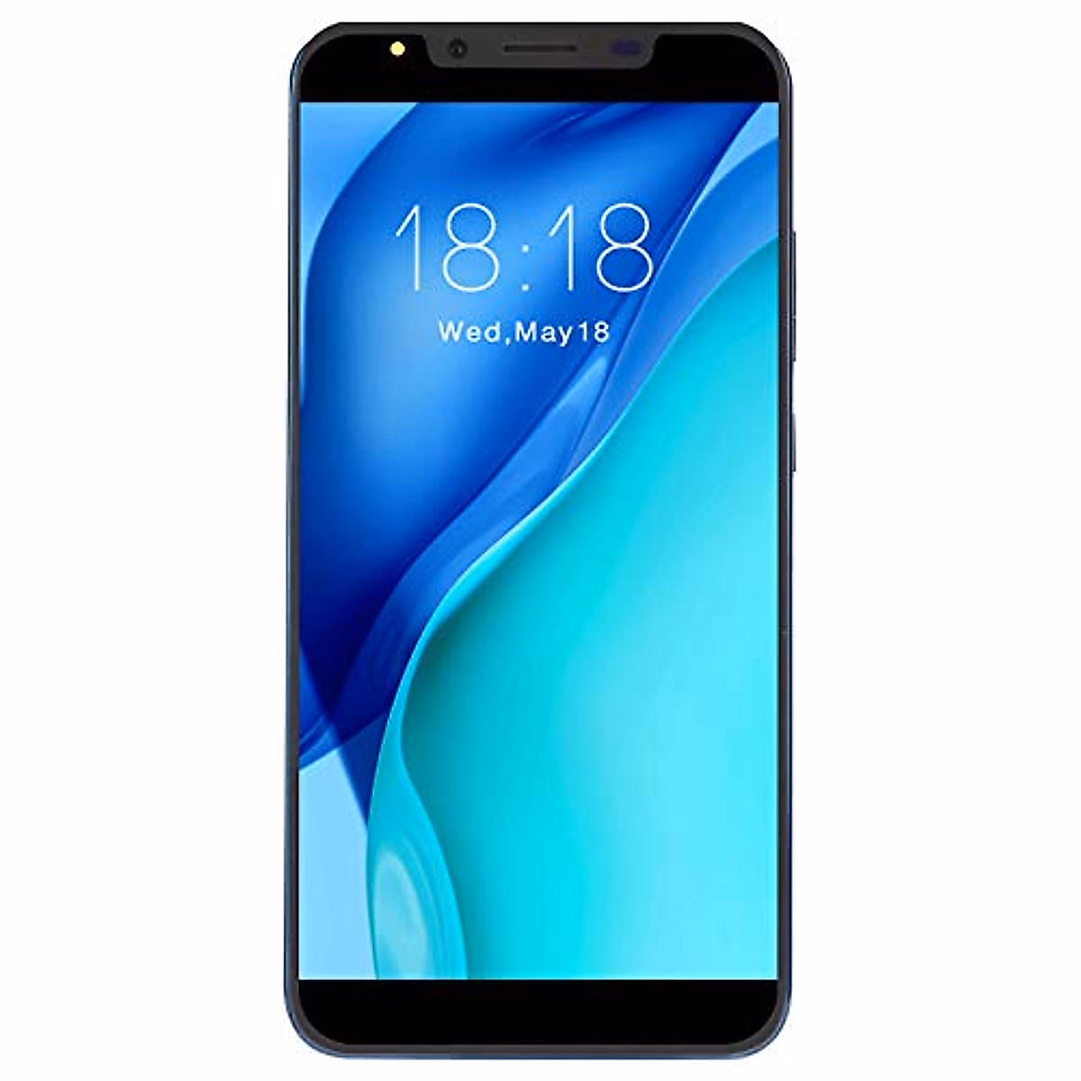 Unlocked Smartphones 3G, International Android Unlocked Cell Phones, 5.72in HD Screen, 512MB +4G, 2MP + 2MP Quad Camera, Dual Card Dual Standby, Face ID&Fingerprint Unlock(Blue)