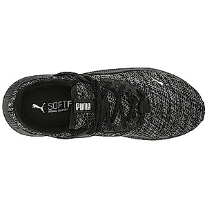 PUMA Men's Pacer Future Doubleknit Lace Up Fashion Sneaker Blk/Wht 10.5 Medium US