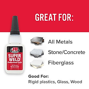J-B Weld 33120H SuperWeld Glue - Clear Super Glue - 20g
