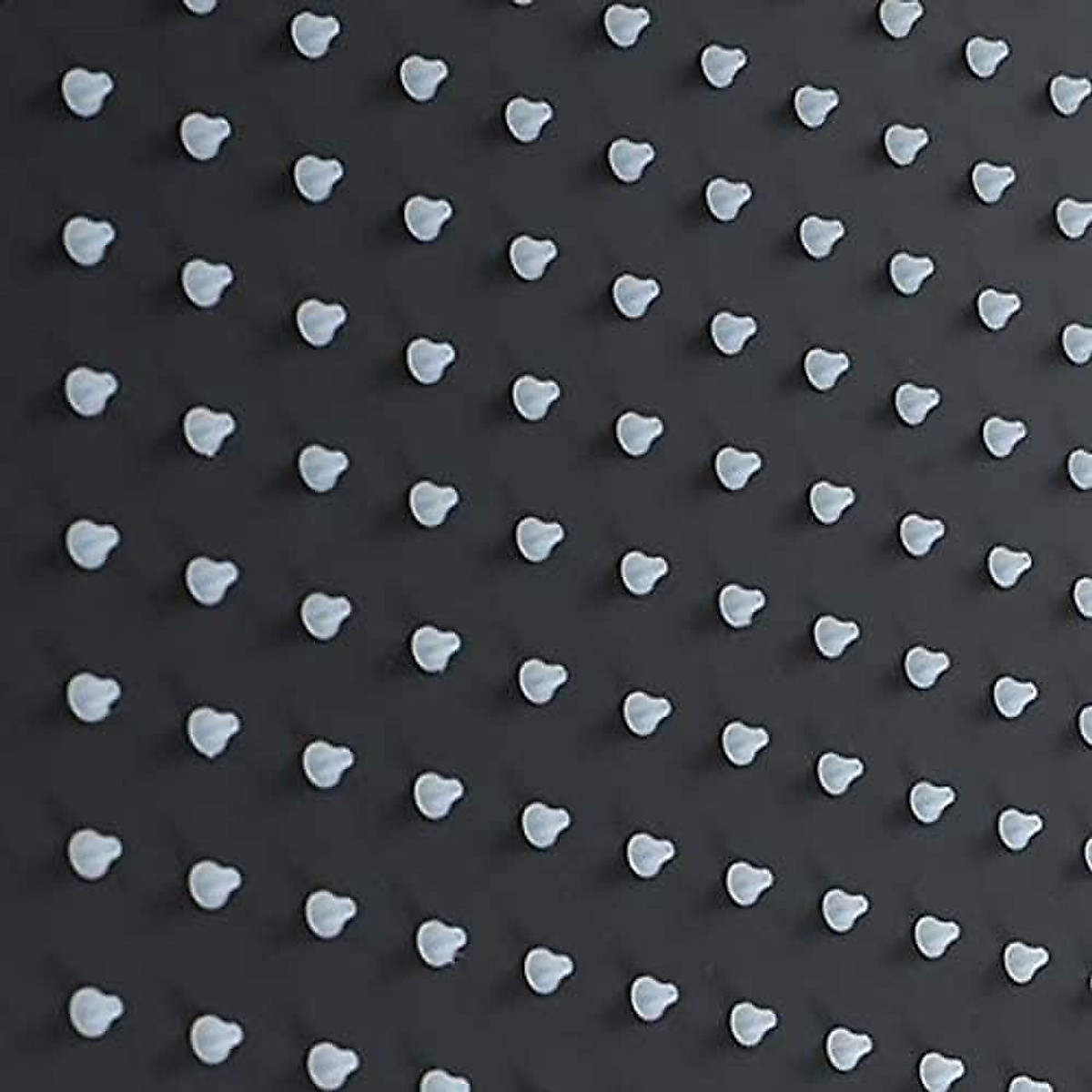 Cascada Square Rainfall LED Shower Head, Heavy Duty Metal (Without Shower Arm) (8 Inch, Matt Black)