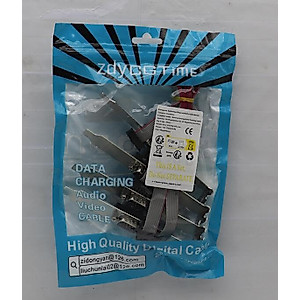 zdyCGTime 1Port DB9 RS232Serial Port Bracket to 10 pin HeaderRibbon Cable Connector Adapter, DB9 Serial Male to 10P Motherboard Header Panel Mount Cable Serial Port Bracket (12in 4Pcs) (1 Port)