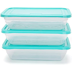 Mintra Home Storage Containers - Assorted Size - 24 Piece Set (Teal)