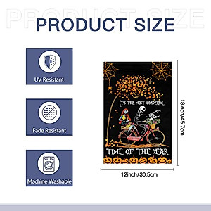 2pcs Classic Horror Movie Halloween Garden Flag Vertical Double Side Printing, Halloween Decorations Yard Outdoor Decoration 12" x 18"