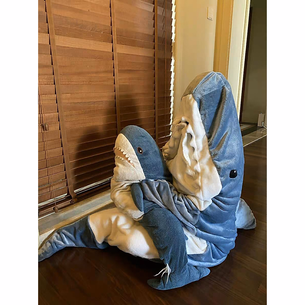 Fancemot Shark Blanket for Kids, Shark Blanket Hoodie Soft Cozy, Shark Blanket Onesie Flannel, Wearable Shark Blanket