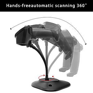 Generic 20-71043-04R Universal Gooseneck Stand for Zebra DS2208 DS4308 DS4608 DS8108 DS2278 Barcode Scanners - Hands Free Bar-Code Reader Cradle Holder