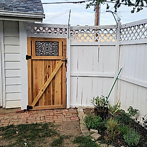 Heavy Duty Gate Hinges 6 Pack, Black Iron 3.5 Inch Door Hinges for Wood Shed Barn Door Fence Gate Swing Door (Screws Included)