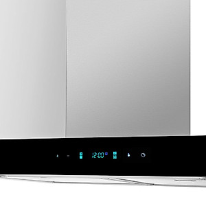 Blue Ocean 30" RHKE3 Stainless Steel Wall Mount Kitchen Range Hood | 760 CFM | LED Lights | PRO PERFORMANCE | LED Touch Panel w/Digital Clock | Ducted/Ductless Convertible Duct