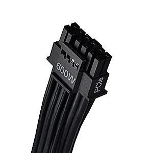 SilverStone Technology PP14-EPS Dual EPS 8 pin (PSU) to 12+4 pin (GPU) 12VHPWR PCIe Gen5 Cable for Silverstone 3rd Gen PSUs, SST-PP14-EPS