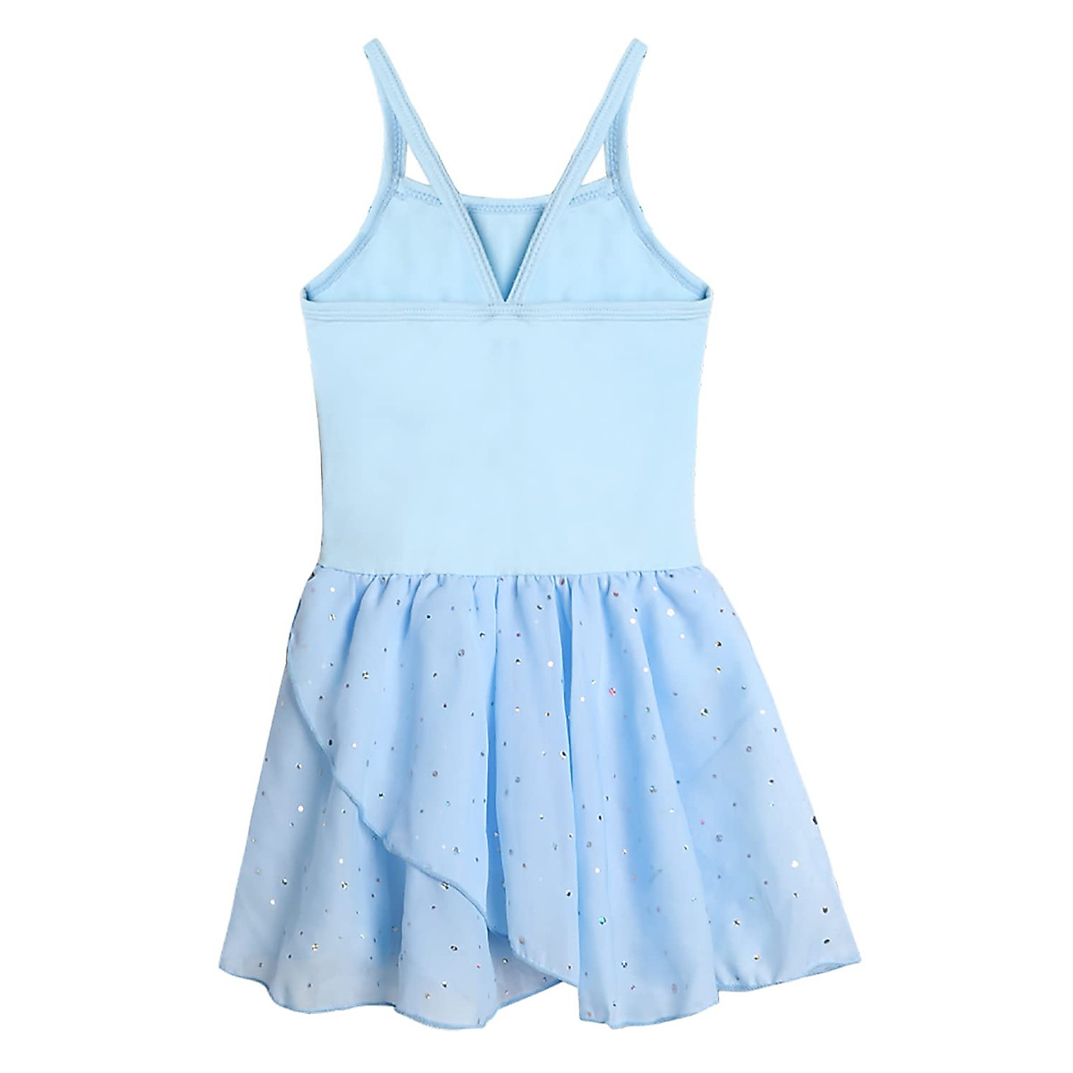 EQSJIU Ballet Costumes For Girls Toddler Dance 2t 3t 18-24 Months Leotards With Skirts Tutu Outfits Bodysuits Light Royal Blue