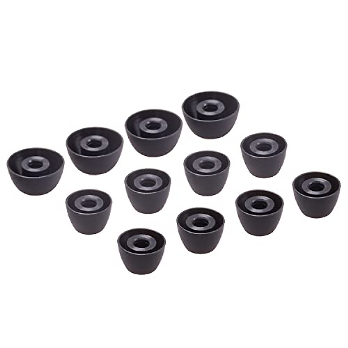 Replacement Earbuds Tips Silicone Eartips for Samsung Galaxy Buds 2 Pro Headphones Fit in Case Buds Tips,6 Pairs (Graphite)