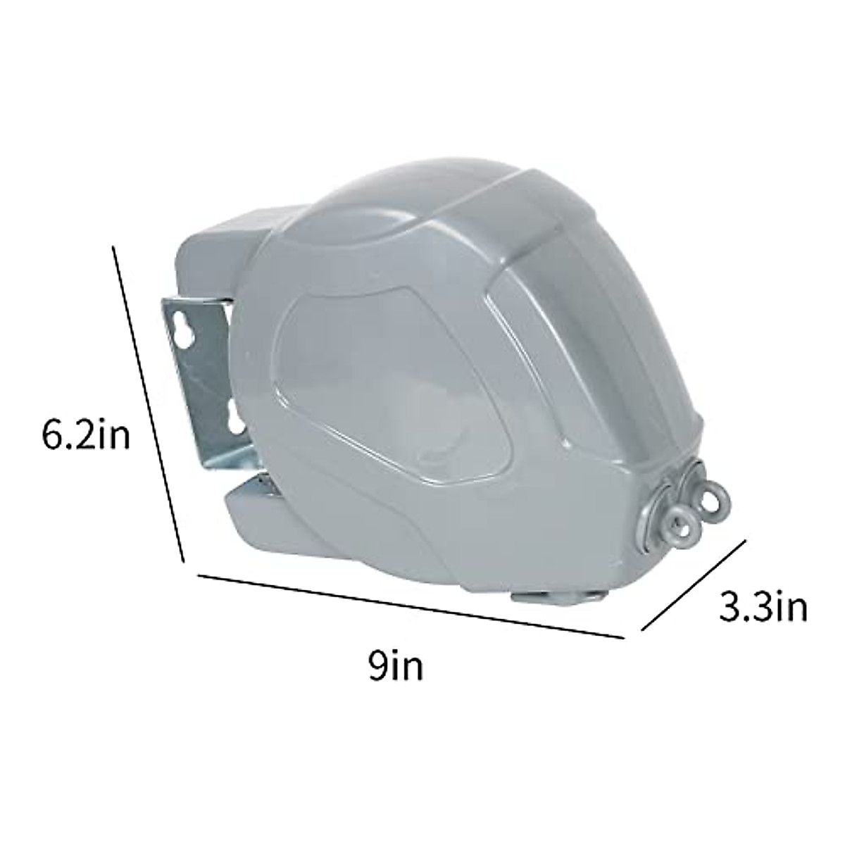 ZOES HOMEWARE Retractable Clothesline Heavy Duty Retracting Clothes Line Outdoor and Indoor with Durable ABS Shell and 2x49 Feet Extruded PVC Line,with Lock to Prevent Sagging Gray