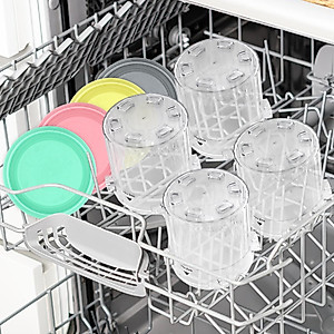 VanlonPro Pints and Lids Replacement for Ninja CREAMi Breeze Containers - 4 Pack, 16oz Cups Compatible with NC200 NC201 NC201Q CN205A NC100 NC101 Series Ninja Creamy Breeze Ice Cream Maker, BPA Free