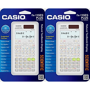 2 X Casio fx-115ES PLUS Engineering/Scientific Calculator