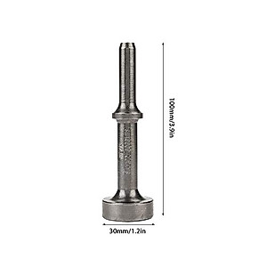 Kadimendium Pneumatic Air Hammer Bit Smoothing Pneumatic Drifts Air Hammer Bit Set Extended Length Impact Tool Kit Pneumatic Chisel Bit Tool(100mm)