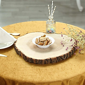 Efavormart 15"~18" | Rustic Natural Wood Slices Round Poplar Wooden Slab Table Centerpiece