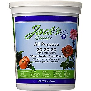 Jack's Classic All Purpose 20-20-20 Water Soluble Plant Food (1.5lbs)