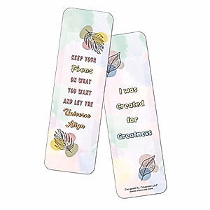 Positive Manifestation Bookmarks (5-Sets X 6 Cards)