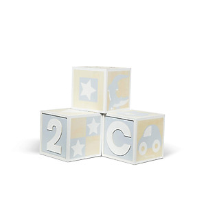 Melissa & Doug Jumbo ABC-123 Blocks - Natural