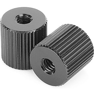 2Pack ChromLives Tripod Nut Barrel Nut Connection Nut with 1/4''-20 Thread Hole for Articulating Magic Arms Tripod Rigs Replacement