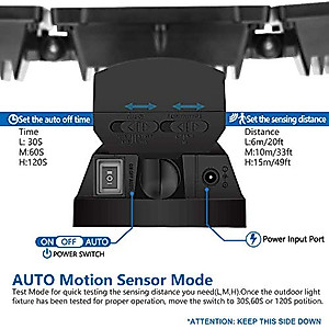 AmeriTop Solar Lights Outdoor, Super Bright 1600LM LED 6000K Solar Motion Sensor Lights with Wide Angle Illumination; 3 Adjustable Heads, IP65 Waterproof Outdoor Security Lighting (Black)