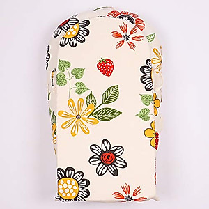 Baby Lounger Cover for Dockatot Deluxe + | Premium Quality Newborn Lounger Cover | 100% Cotton Hypoallergenic Extra Cover [Fits Deluxe+] (Cover Only) Floral