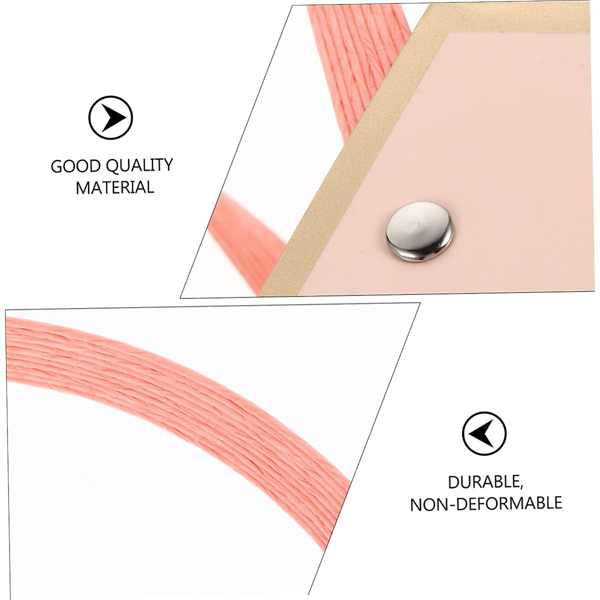 SOLUSTRE 6 Pcs Hand Gift Bag Paper Flower Bucket Kraft Paper Little Bags Flower Bouquet Wrapping Bag Floral Hug Bucket Handles Floral Gift Rose Gift Bags Black Trim Portable Black Bag Pvc