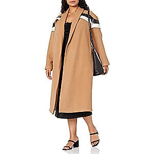 Making The Cut Women's Season 2 Episode 6 Winning Look Andrea's Wool Camel Coat, Camel White, Large
