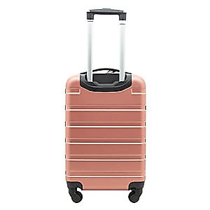 Travelers Club Harper Luggage, Rose Gold, 20-Inch Carry-On
