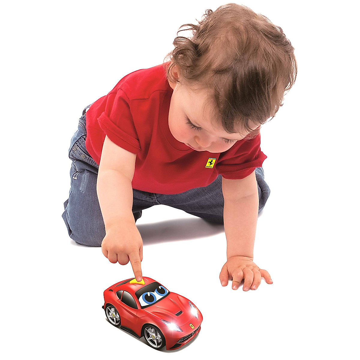 BB Junior Play & Go Ferrari Touch & Go, Assorted Cars, 1-Pack, Red