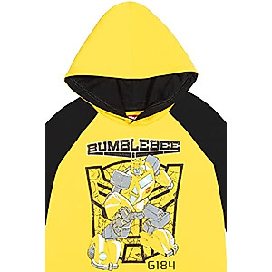 Transformers Bumblebee Little Boys Pullover Hangdown Hoodie Yellow 6