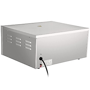 VEVOR Commercial Pizza Oven Countertop, 14" Single Deck Layer, 110V 1300W Stainless Steel Electric Pizza Oven with Stone and Shelf, Multipurpose Indoor Pizza Maker for Restaurant Home Pretzels Baked