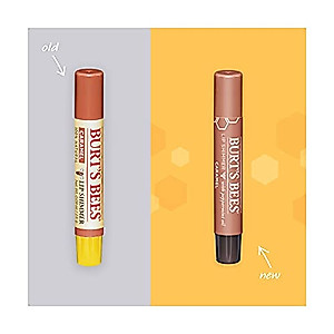 Burt's Bees Lip Balm Easter Basket Stuffers, Moisturizing Lip Shimmer Spring Gift for Women, for All Day Hydration, with Vitamin E & Coconut Oil, 100% Natural, Caramel, 0.09 Ounce (4 Pack)
