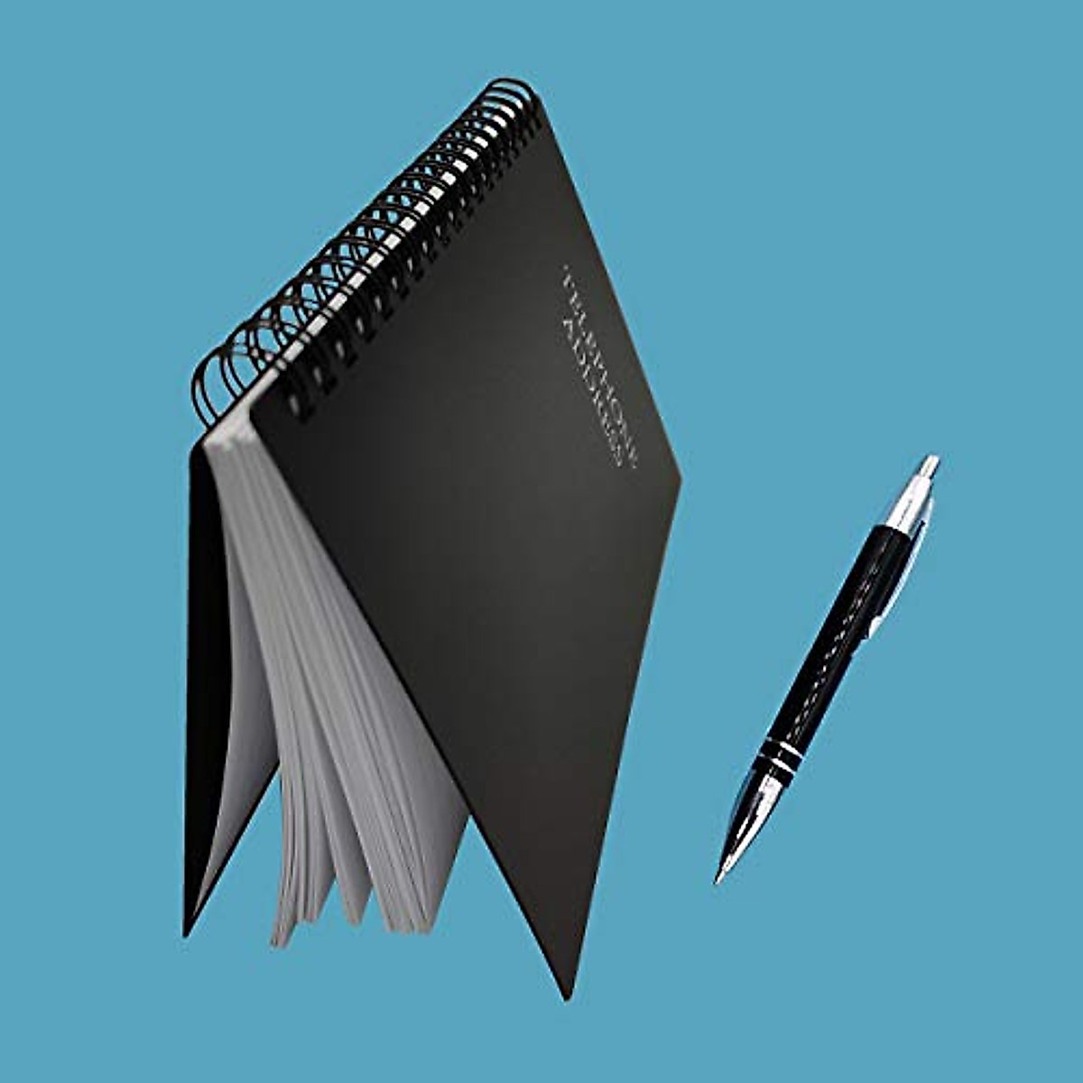 Nokingo Telephone Address & Birthday Book with Tabs, Address Log Book for Contacts, with Phone Numbers, Addresses, Birthday & Password. Alphabetical A-Z Organizer, Black, 5x7 inch