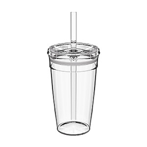 KeepCup Cold Cup - Clear Ice Coffee Tumbler with Lid and Straw - 16oz (454ml)