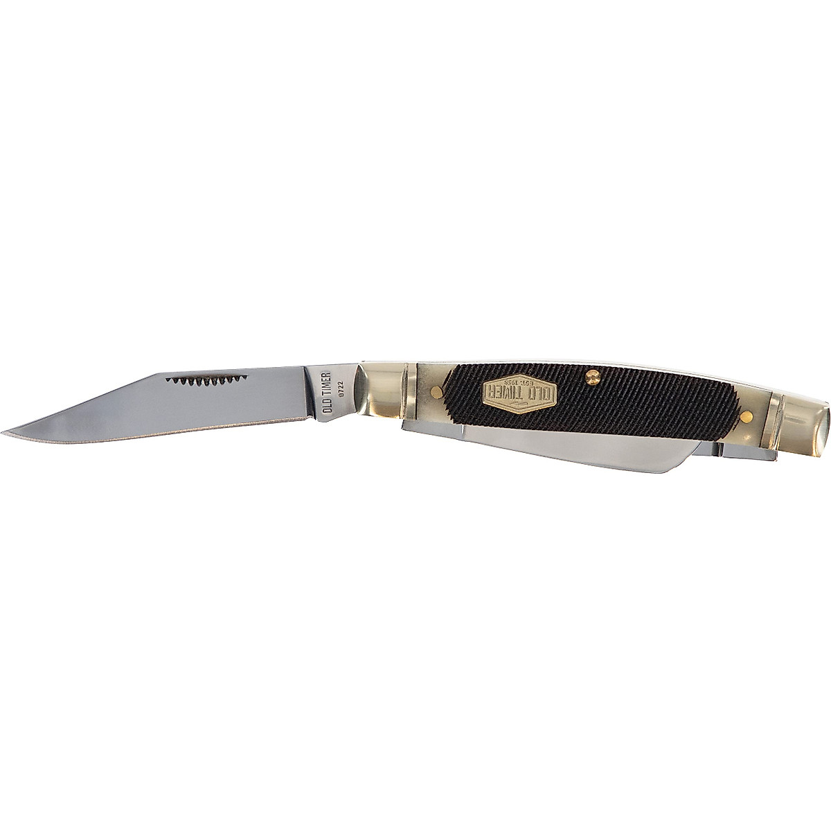 Old Timer 34OTB Genuine Bone Middleman 5.6in S.S. Traditional Folding Knife with 2.4in Clip Point and Bone Handle for Outdoor, Hunting, Camping and EDC