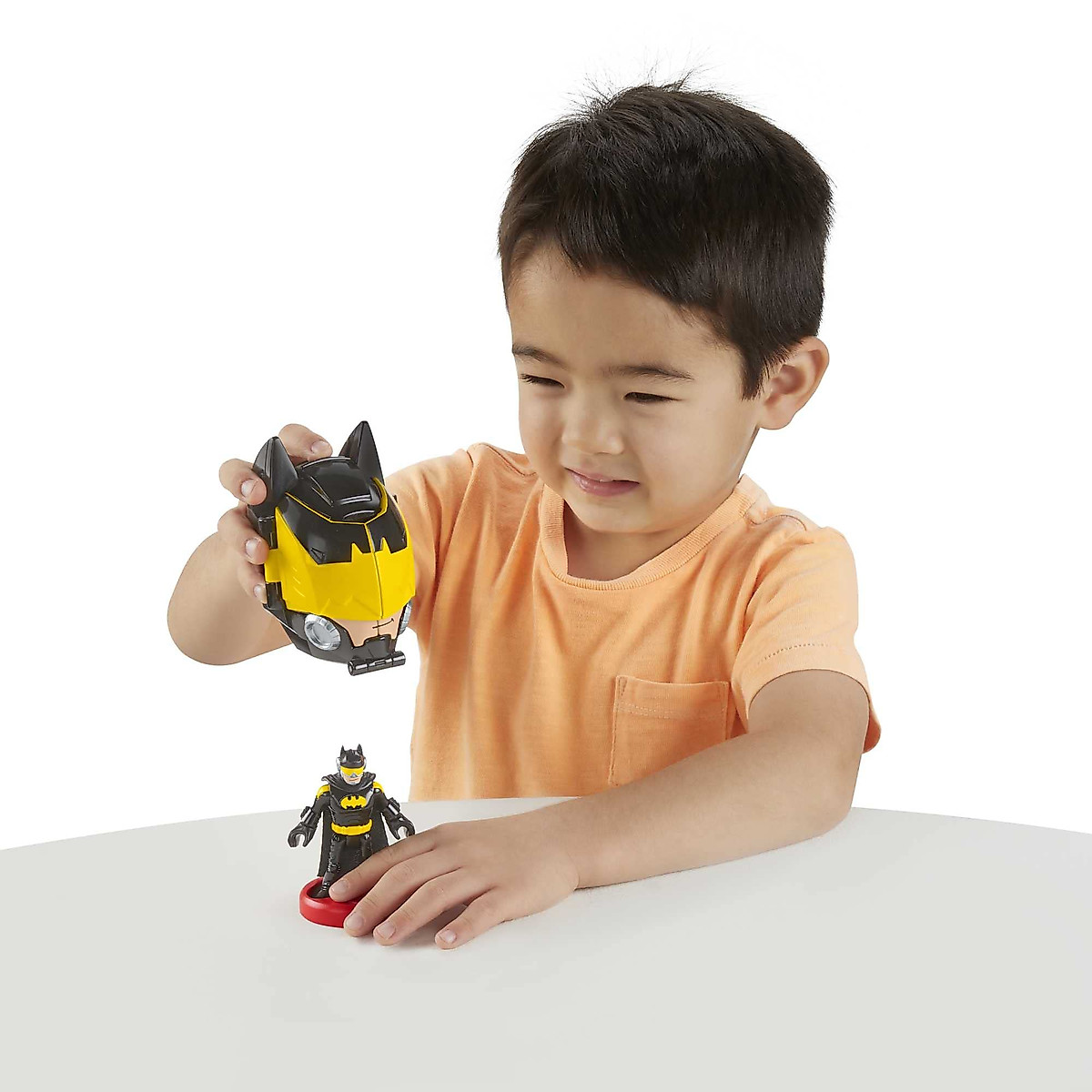 Fisher-Price Imaginext DC Super Friends Batman Toy Head Shifters Batwing & Figure Set for Preschool Pretend Play Kids Ages 3+ Years