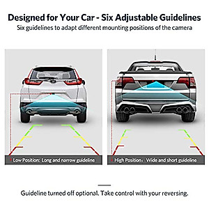 5 Inch Wireless Backup Camera Kit with Digital Signal, Waterproof Rear View Camera with 5″ TFT-LCD Monitor, Ideal for Sedans, Pickup Truck, SUV, Minivans (BOSCAM K7)