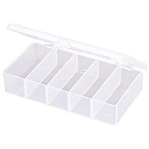 Flambeau Compartment Box, 5-7/8" W x 3-1/2" L x 1-5/16" H, Translucent