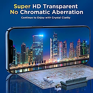 NatuBeau 3 Pack Screen Protector Compatible with iPhone 13 Pro with 3 Pack Camera Lens Protector, iPhone 13 Pro Screen Protector Tempered Glass, 6.1 inch, 9H Hardness, Scratch Resistant, Easy Installation