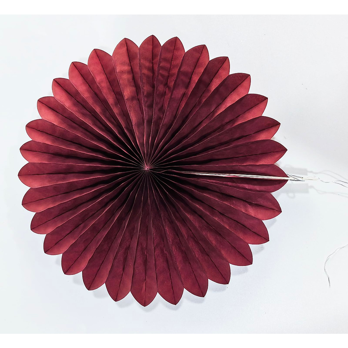 Graduation Decorations Maroon Black 2024/Burgundy Black Graduation Party Decorations/Burgundy White Black Tissue Paper Fans for Maroon Black Birthday Party Bridal Shower/Maroon Graduation Decorations