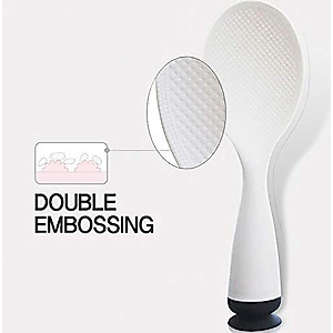 Nineware Standing Mountable Rice Paddle | Non-stick embossed, Good Grip | Dishwasher Safe | Made in Korea (Pink)